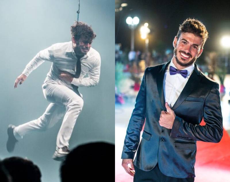 El actor Esteban “Chors” Lisazo, corredor de Fuerza Bruta, adelanta lo ...