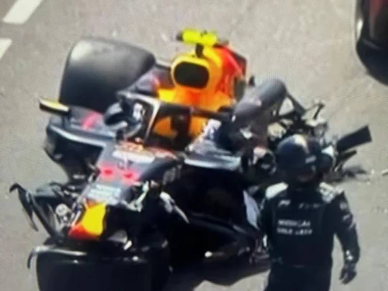 Fórmula 1: Checo Pérez sufrió un impactante choque en el GP de Mónaco ...