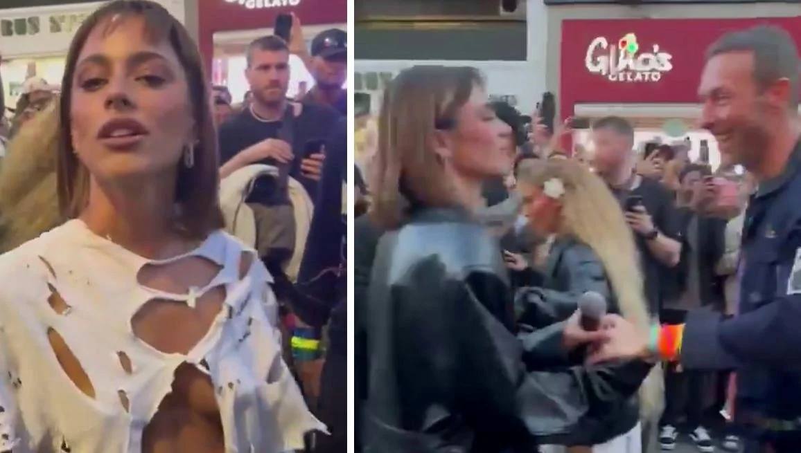 Tini sorprendió en Dublin cantando “We pray” junto a Coldplay | El ...